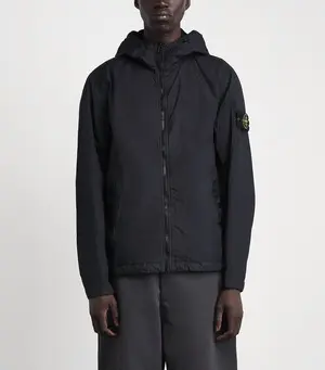 Stone Island Nylon Crinkle Reps Hooded Jacket