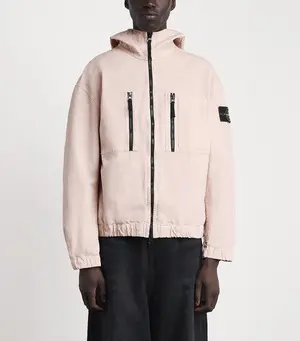 Stone Island Organic Cotton Ripstop Hooded Overshirt