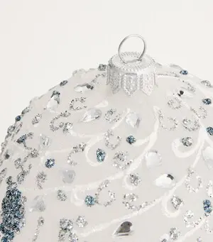 Harrods Glass Embellished Bauble