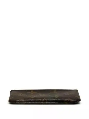 LOUIS VUITTON 2008 Monogram Key Pouch Coin Pouch - Brown