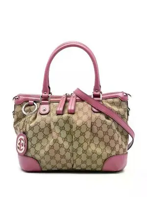 Gucci 2016-2026 Gg Canvas Sukey Satchel - Pink