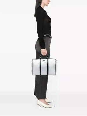Gucci 2016-2026 Medium Gg Supreme Joy Boston Bag - White