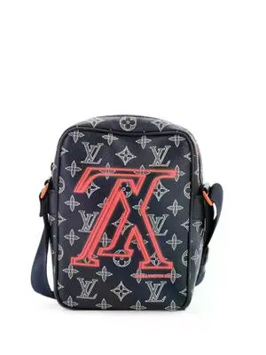 LOUIS VUITTON Danube Handbag Limited Edition Upside Down Monogram Ink Pm Crossbody Bag - Blue