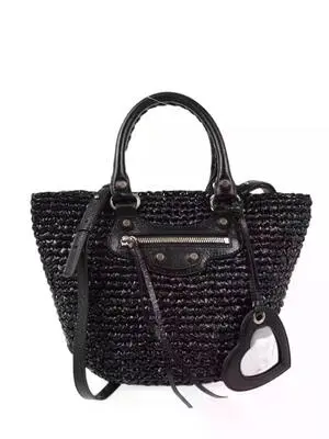 Balenciaga 2023 Le Cagole Panier Tote Bag - Black
