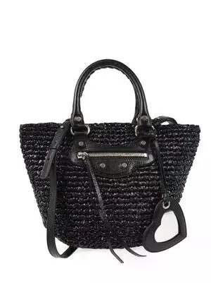 Balenciaga Le Cagole Panier Tote Bag - Black