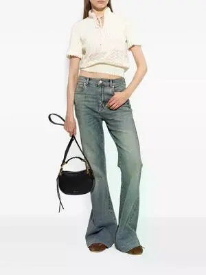Alexander McQueen Pointelle-knit Top In Ivory - Neutrals
