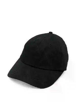 LANVIN Logo-patch Curved-peak Baseball Cap - Black