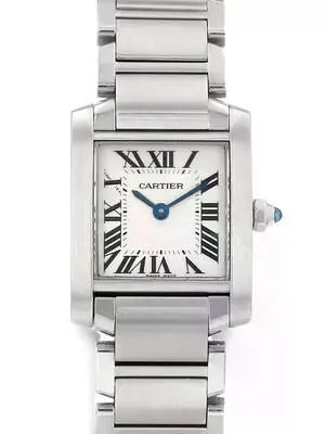 Cartier 2000s Tank Française 25mm Watch - Neutrals