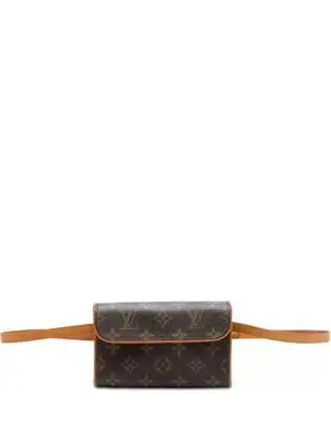 LOUIS VUITTON 2003 Monogram Pochette Florentine Belt Bag - Brown
