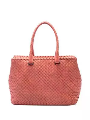 Bottega Veneta 2012-2026 Nappa Intrecciato Brick Tote Bag - Pink