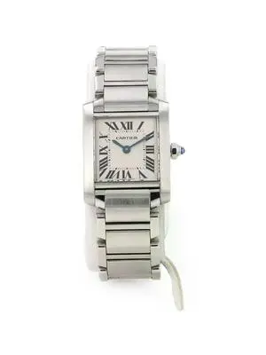 Cartier 2000 Tank Française 20mm Watch - Neutrals