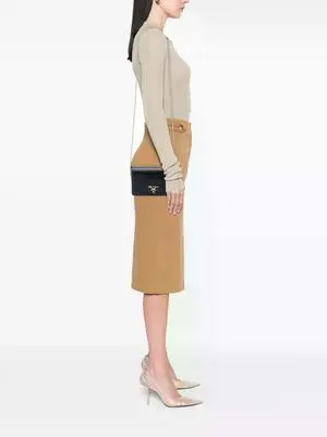 Prada 2010-2026 Saffiano Wallet On Chain Crossbody Bag