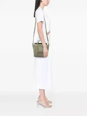 Celine 2012 Nano Leather Luggage Tote Satchel - Green