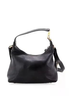 Versace Tag Leather Hobo Bag
