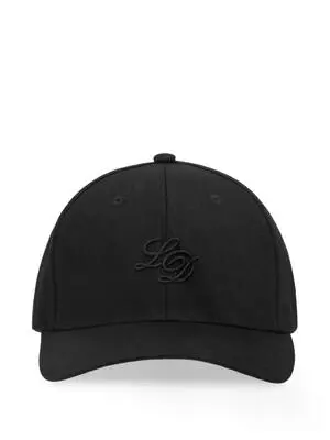 LES DEUX Embroidered Logo Baseball Cap - Black