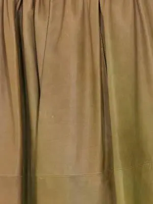 Auralee Elasticated Leather Skirt