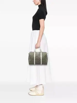 Gucci 2016-2026 Medium Gg Supreme Joy Boston Bag - White