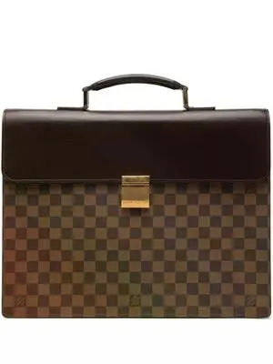 LOUIS VUITTON Damier Ebene Altona Pm Business Bag - Brown