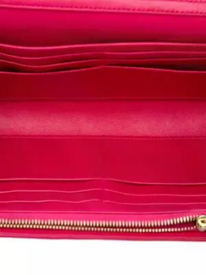 Dior Lambskin Cannage Lady Wallet On Chain Crossbody Bag - Pink