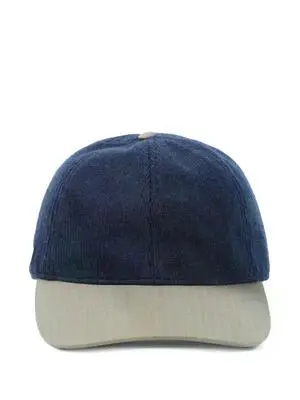 Sease Cashmere Baseball Cap - Blue