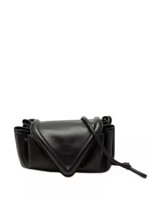 Bottega Veneta 2012-2026 Small Lambskin Beak Crossbody Bag - Black