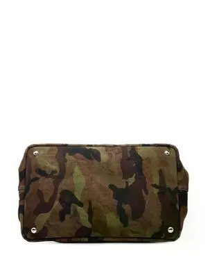 Prada 2013-2026 Canvas Canapa Logo Camouflage Tote Satchel