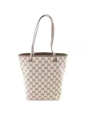 Gucci 2010s Gg Canvas Tote Bag