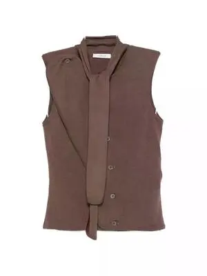 LEMAIRE Sleeveless Top - Brown