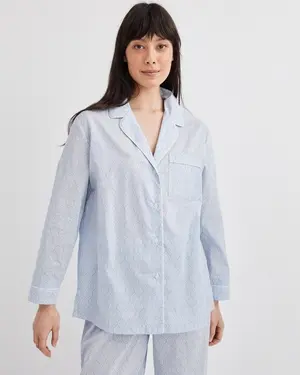 HAVEN WELL WITHIN Organic Cotton Poplin Pajama Shirt