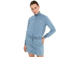 PUMA Future Archive Washed Twill Short Jacket Jacket Cool - Blue
