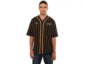 PUMA Mclaren Racing Baseball Jersey Clothing Papaya - Black