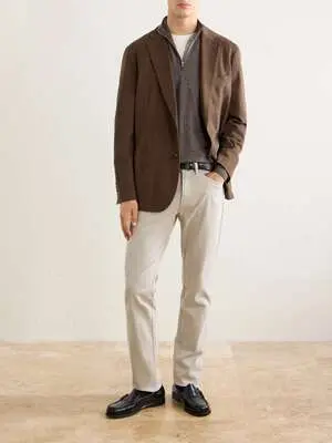 Peter Millar Excursionist Merino Wool-blend Half-zip Sweater