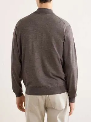 Peter Millar Excursionist Merino Wool-blend Half-zip Sweater