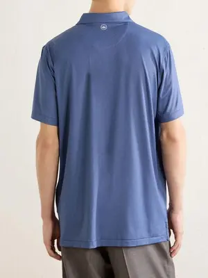 Peter Millar Tenuto Printed Stretch-jersey Polo Shirt