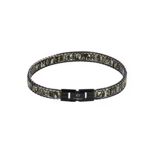 Tateossian Mosaic Bracelet With Dark Green Glass Beads - Black/green