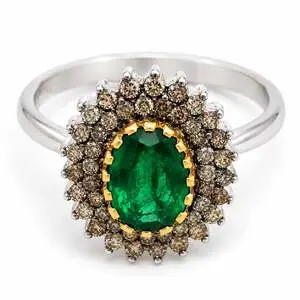 ARTISAN 18k Gold Oval Diamond Halo Ring - White