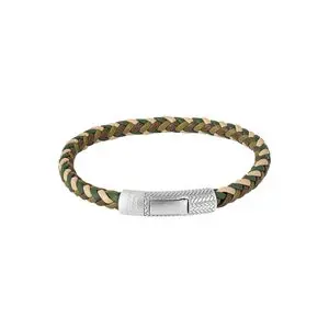 Tateossian Herringbone Click Multi Pelle Bracelet - Green