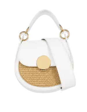LE PARMENTIER Yucca Soho Raffia Limited Edition - White