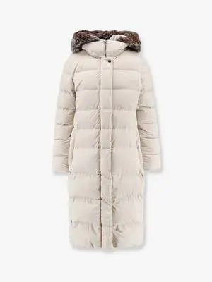 MOORER Water-repellent Stretch Fabric Down Coat
