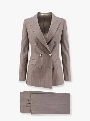 Tagliatore Parigi Doublebreasted Virgin Wool Tailleur - Beige
