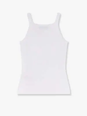 Fendi Ribbed Cotton Tank Top