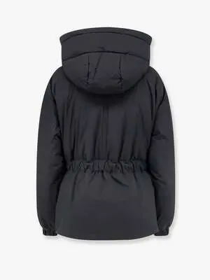 MOORER Belted Down Jacket With Hood