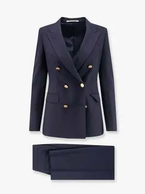 Tagliatore Parigi Stretch Virgin Wool Tailleur - Blue