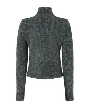 Pinko Ruffled High-neck Sweater