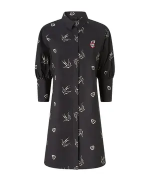 Pinko Tattoo Printed Mini Shirt Dress