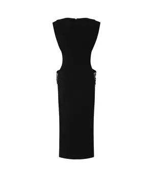 Pinko Bejewelled Embroidery Slim-fit Midi Dress