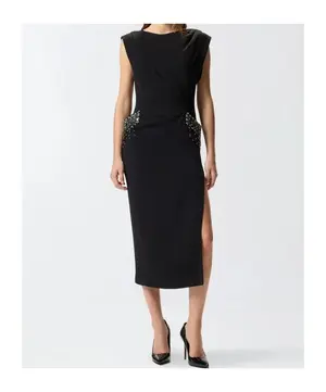 Pinko Bejewelled Embroidery Slim-fit Midi Dress