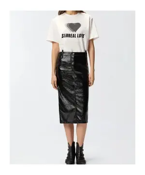 Pinko Heart-graphic T-shirt