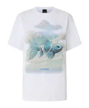 Pinko Graphic-print T-shirt - White