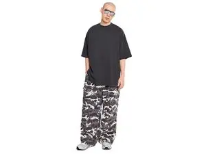 PUMA Woven Camo Print Pants Casual Pants Inky Depths - Blue